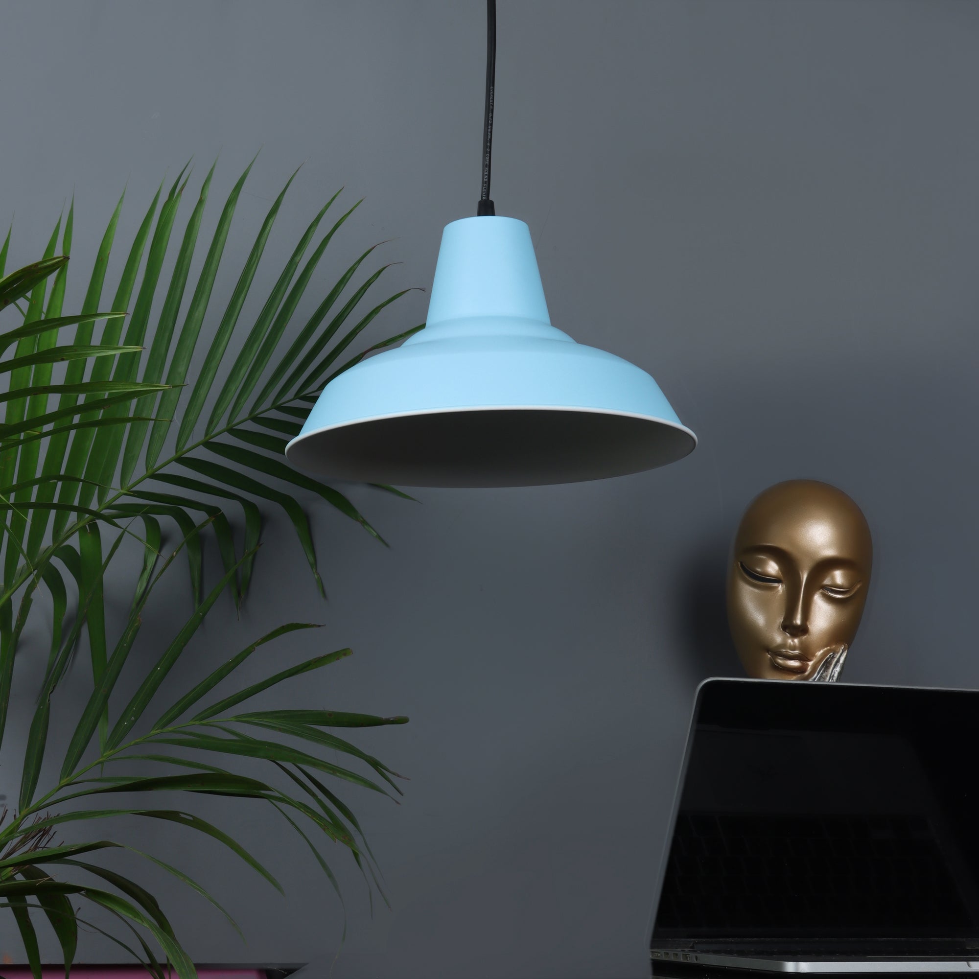1965 Monging Blue Hanging Light – Archizy