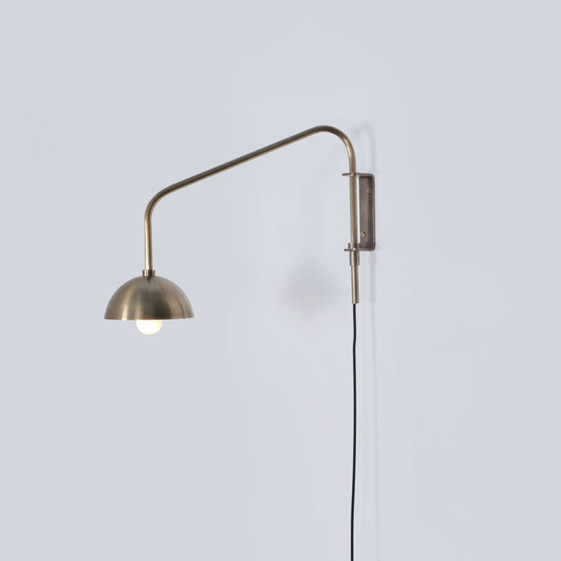 Float Wall Sconce One Arm Brass Dome – Archizy